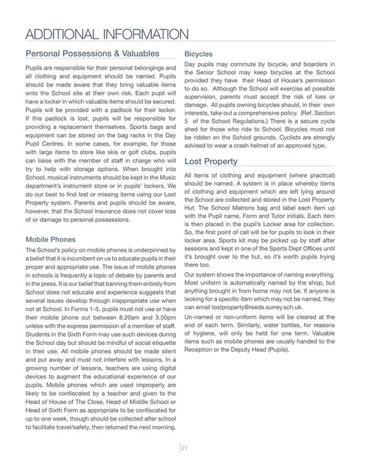 My publications - Parents Handbook - July 2023 - Page 20-21 - Created with Publitas.com