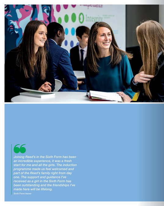 My publications - Reed's School Sixth Form Brochure - Page 12-13 - Created with Publitas.com