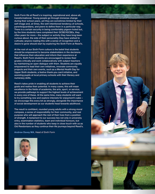 My publications - Reed's School Sixth Form Brochure - Page 4-5 - Created with Publitas.com
