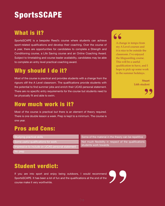 My publications - Reed's School Sixth Form Electives Brochure 2023 - Page 12-13 - Created with ...