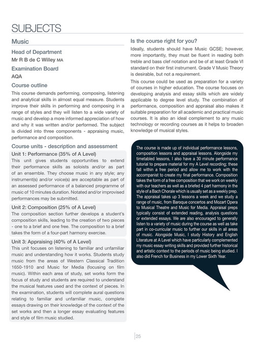 My publications - Sixth Form Handbook 2024 - Page 26-27 - Created with Publitas.com