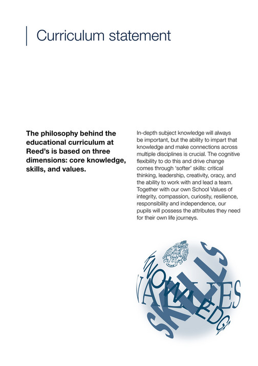 My publications - Reed's School Strategy 2019-2024 FINAL REPORT - Page 4-5 - Created with ...