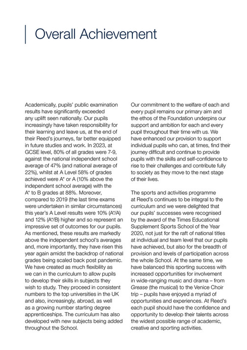 My publications - Reed's School Strategy 2019-2024 FINAL REPORT - Page 6-7 - Created with ...