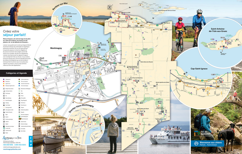 Communications Montmagny - Carte touristique Montmagny et les Îles 2022 ...