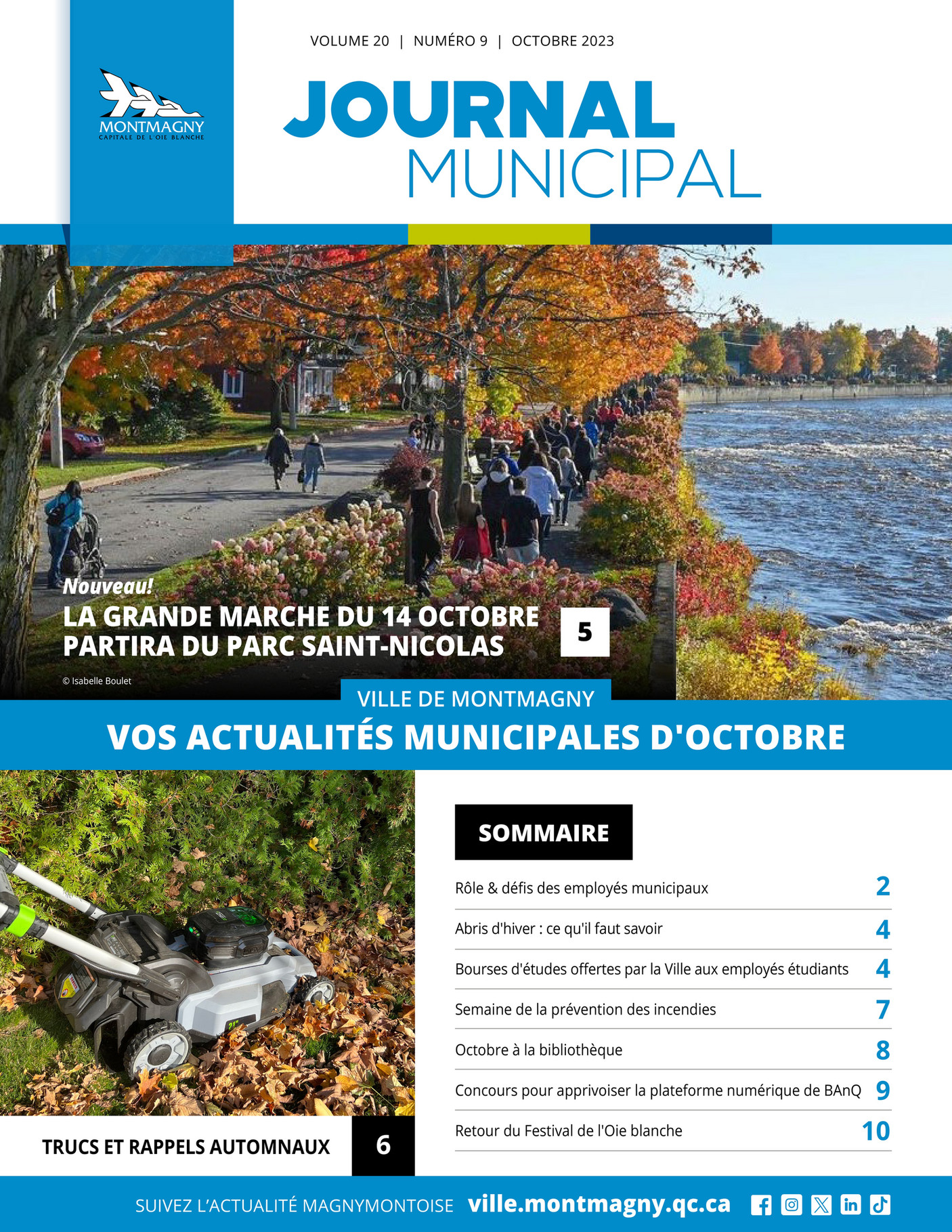 Communications Montmagny - Journal municipal OCTOBRE 2023 - Page 1 ...