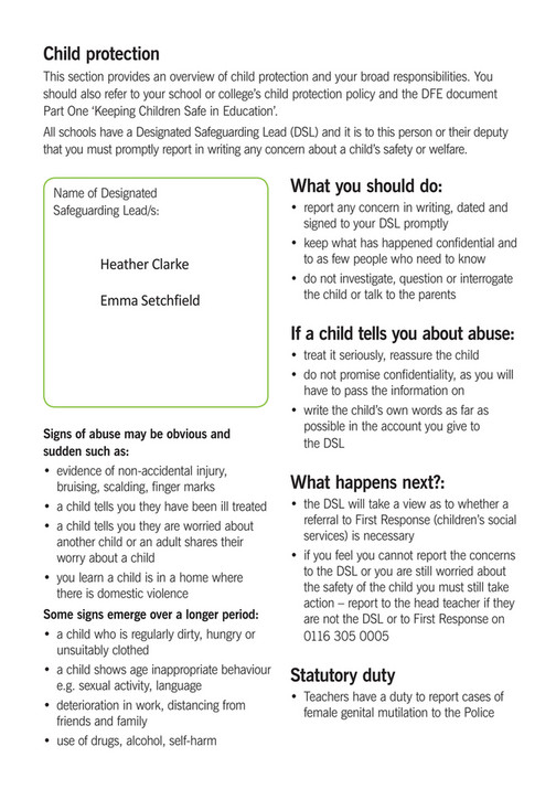 My publications - Safeguarding in Education Induction Leaflet - Page 2 ...