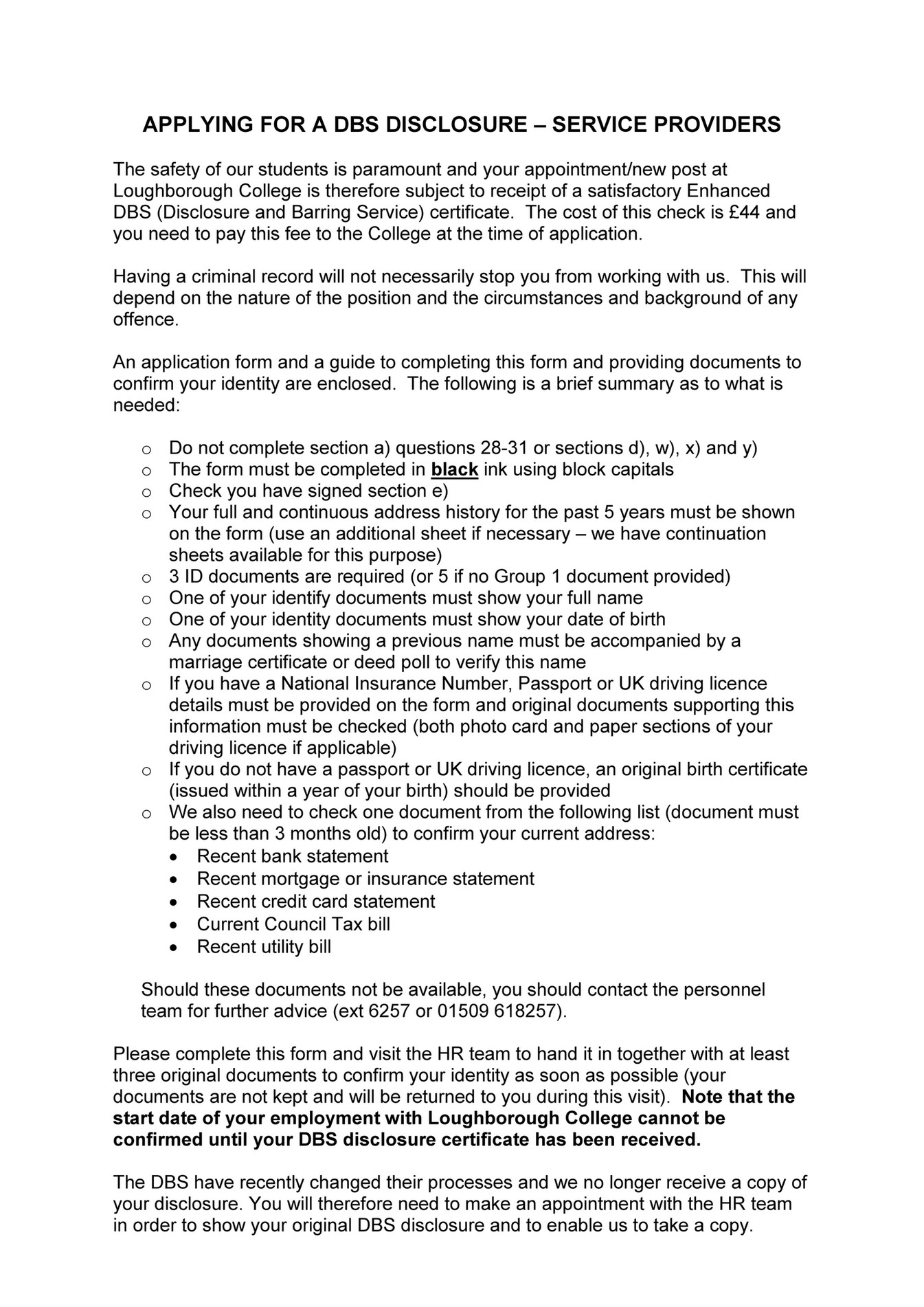 My publications - Applying for a DBS Disclosure Sheet - Page 2 ...