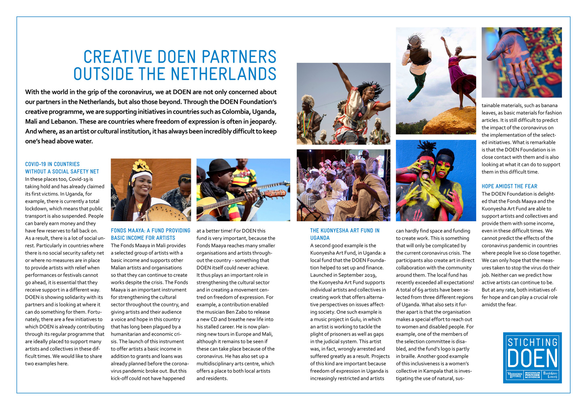 Stichting DOEN - Creative DOEN partners outside the Netherland - Pagina 1