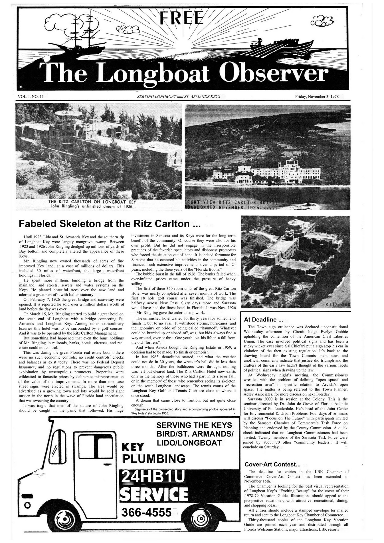Archives - November 3 1978 - Page 1
