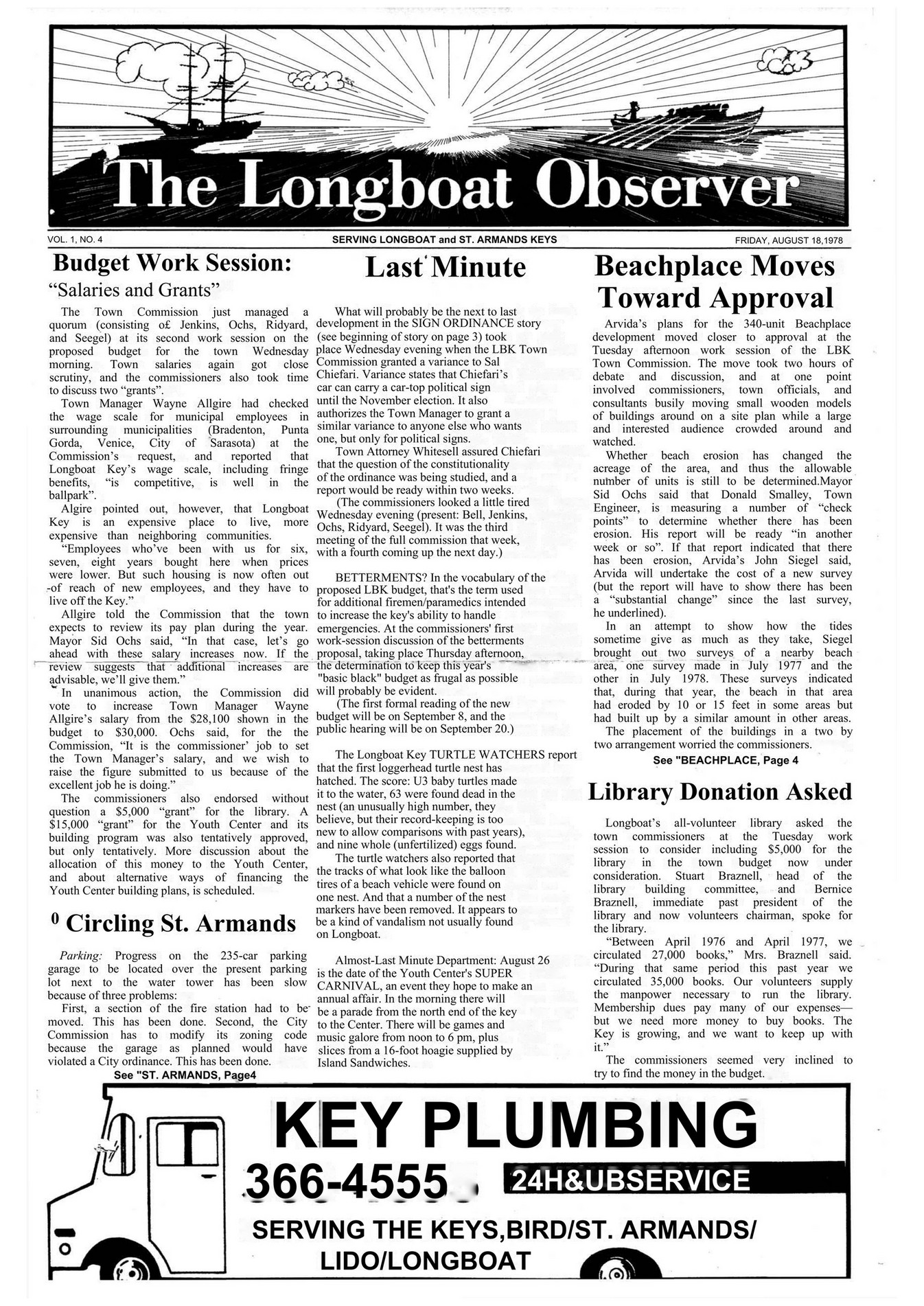 Archives - August 18 1978 - Page 1