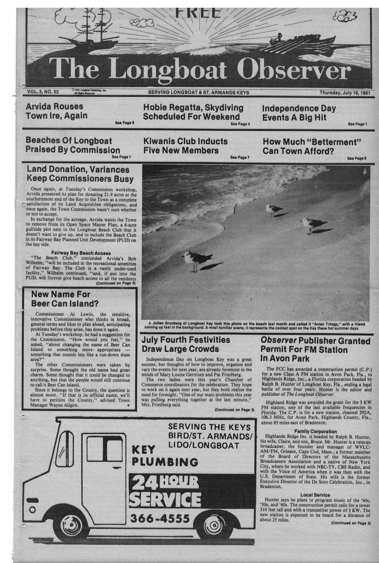 Archives - July 16 1981 - Page 1