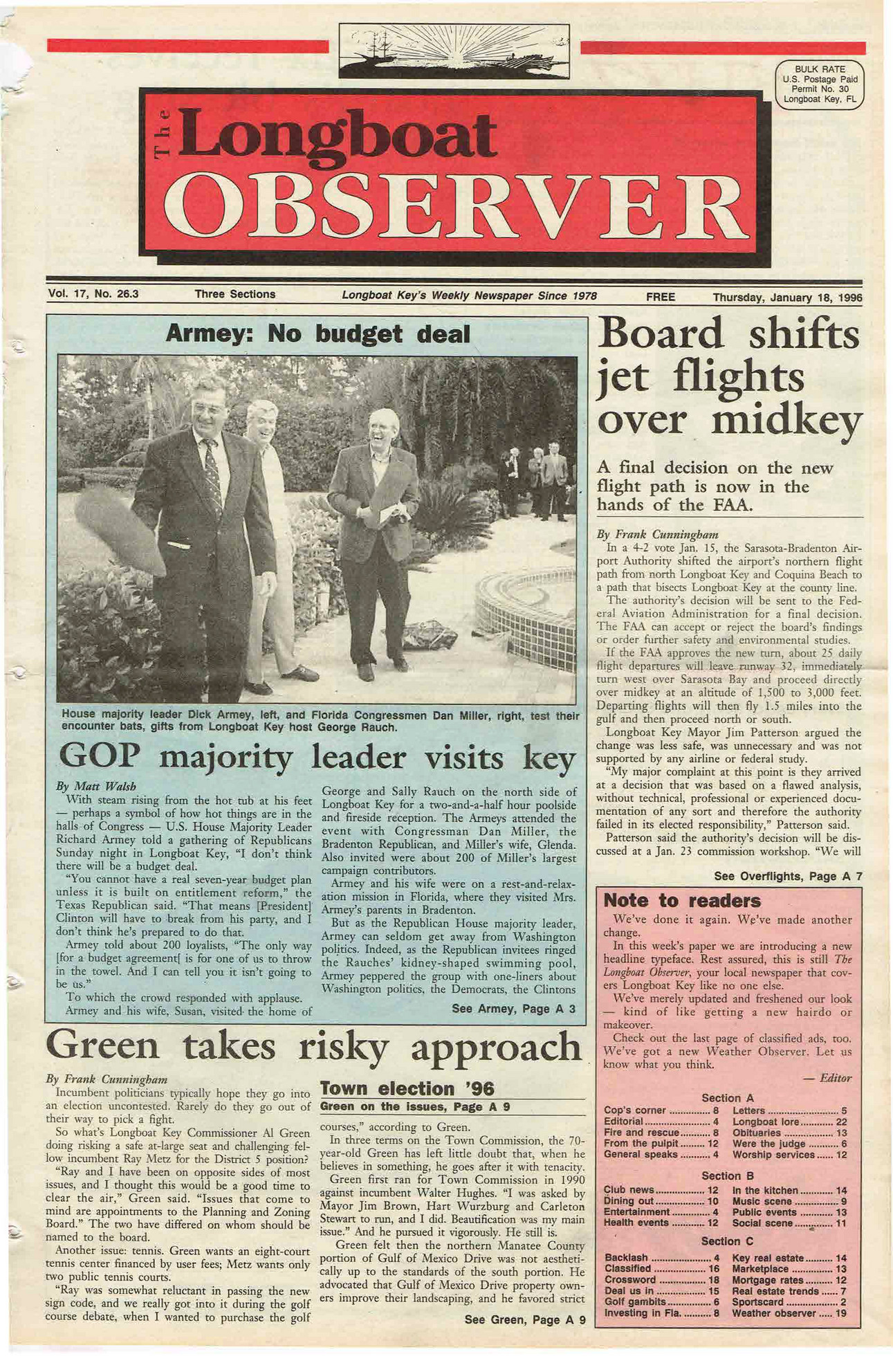 Archives - January 18 1996 - Page 1