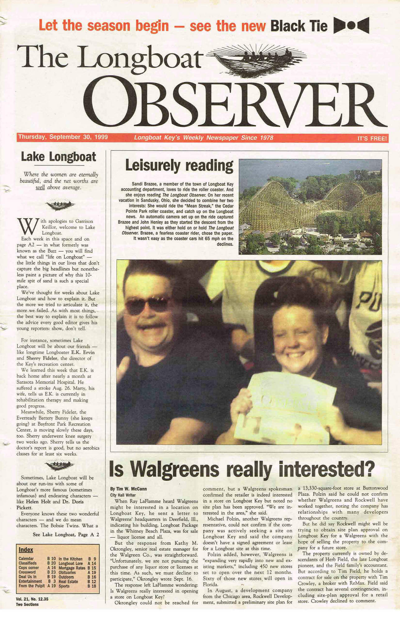 Archives - September 30 1999 - Page 1