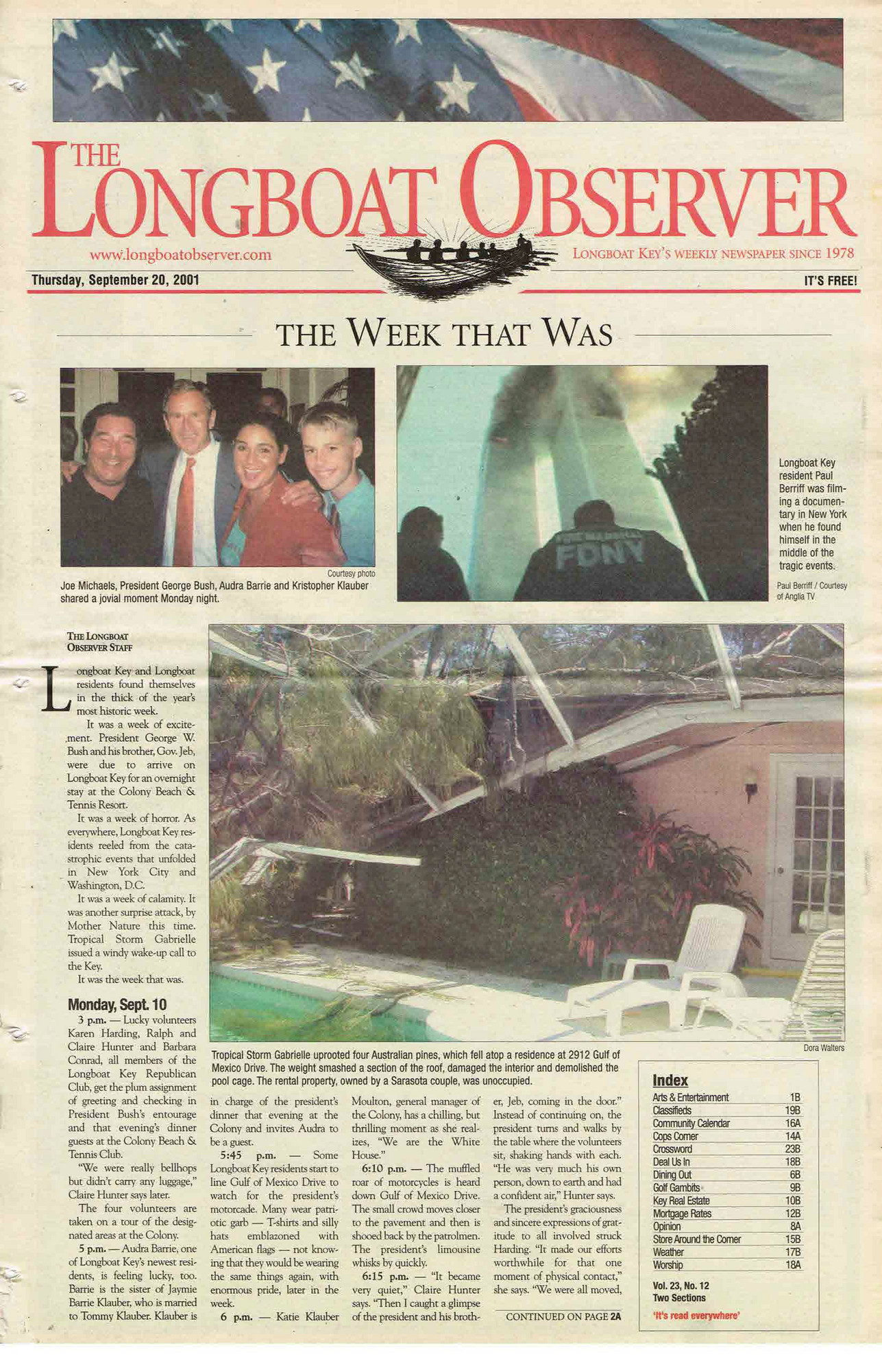 Archives - September 20 2001 - Page 1