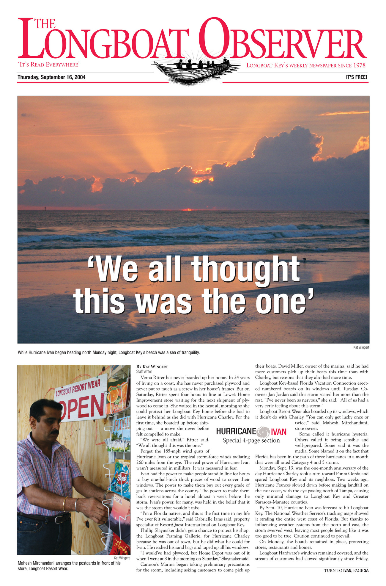 Archives - September 16 2004 - Page 1