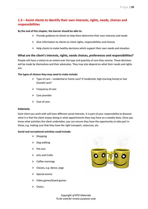 RTO Materials - CHCADV001 Learner Guide V1.0 - Page 20-21
