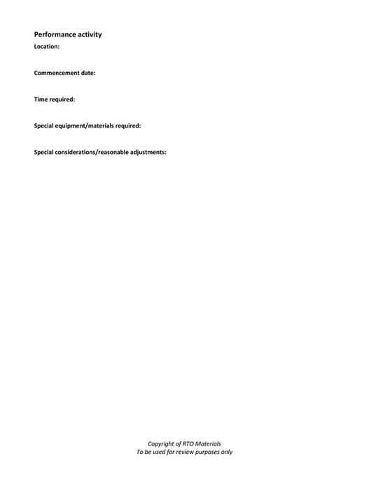 RTO Materials - HLTWHS002 Session Plan V1.0 - Page 10 RTO Materials - HLTWHS002 Session Plan V1.0 - Page 10