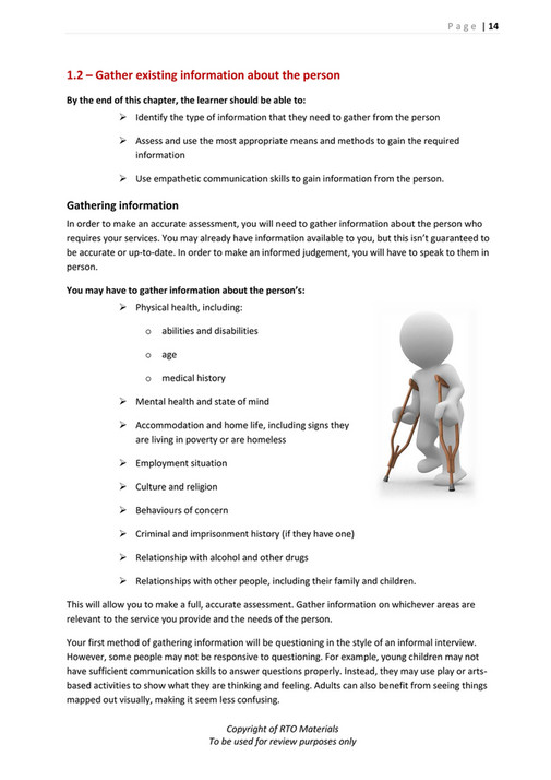 RTO Materials - CHCCCS004 Learner Guide V1.0 - Page 14-15
