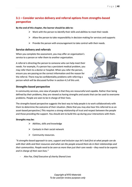 RTO Materials - CHCCCS004 Learner Guide V1.0 - Page 40-41