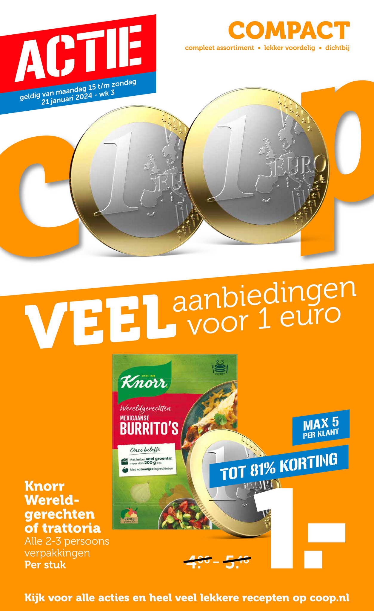 Coop Supermarkten - Coop Supermarkten - Compact Folder Week 3 2024 - Pagina 1