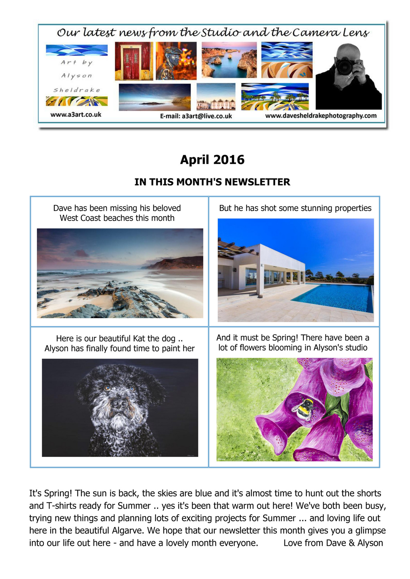 Alyson & Dave Sheldrake - Art and Photography in the Algarve - April 2016 - Page 1 - Created ...