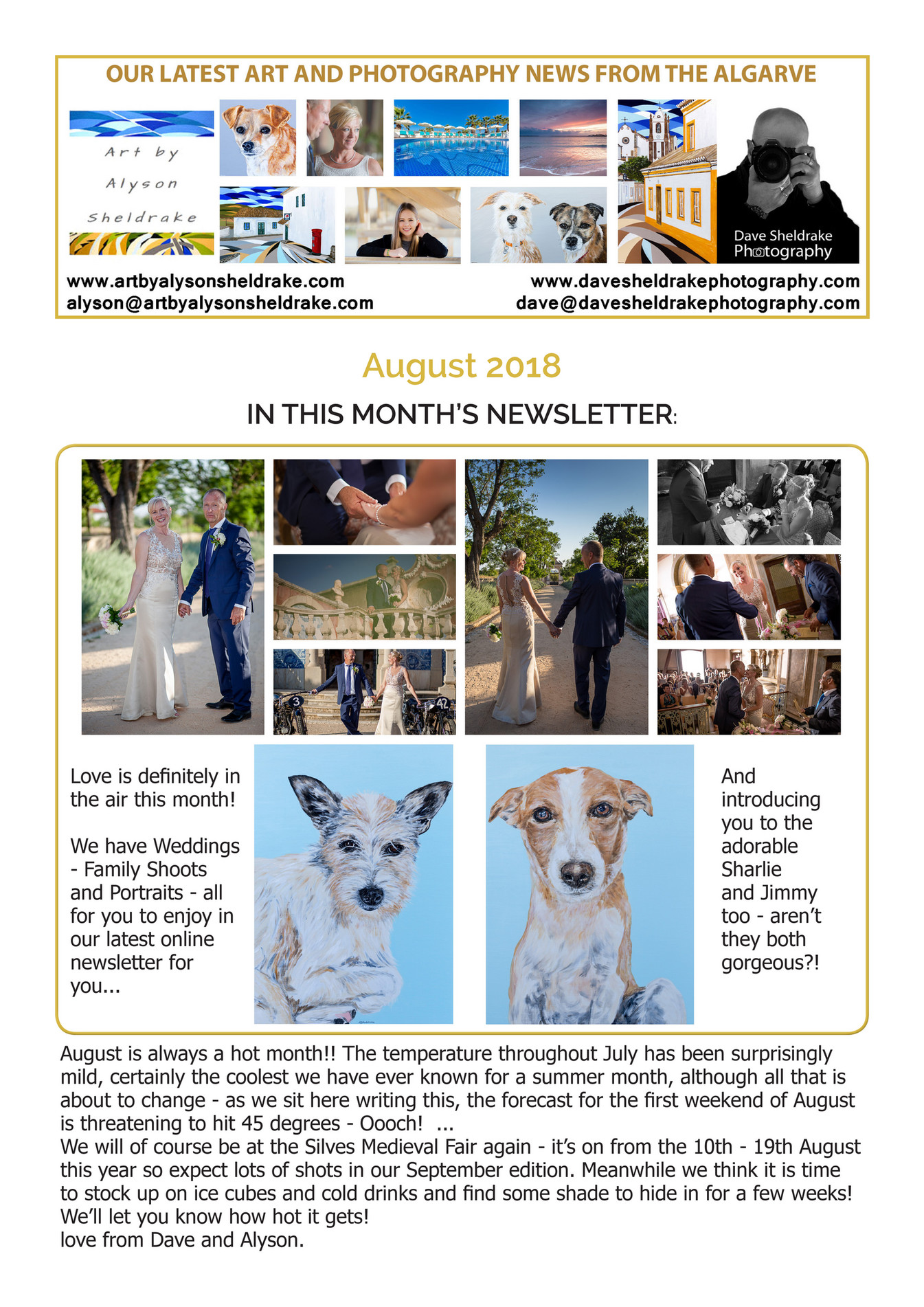 Alyson & Dave Sheldrake - Art and Photography in the Algarve Newsletter - August 2018 - Page 1 ...
