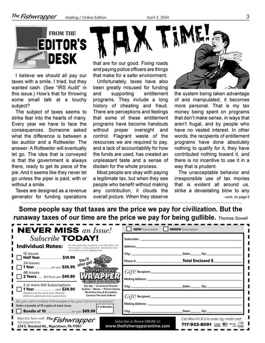 Little Mountain Printing - Current Fishwrapper - Page 2-3 - Created with Publitas.com