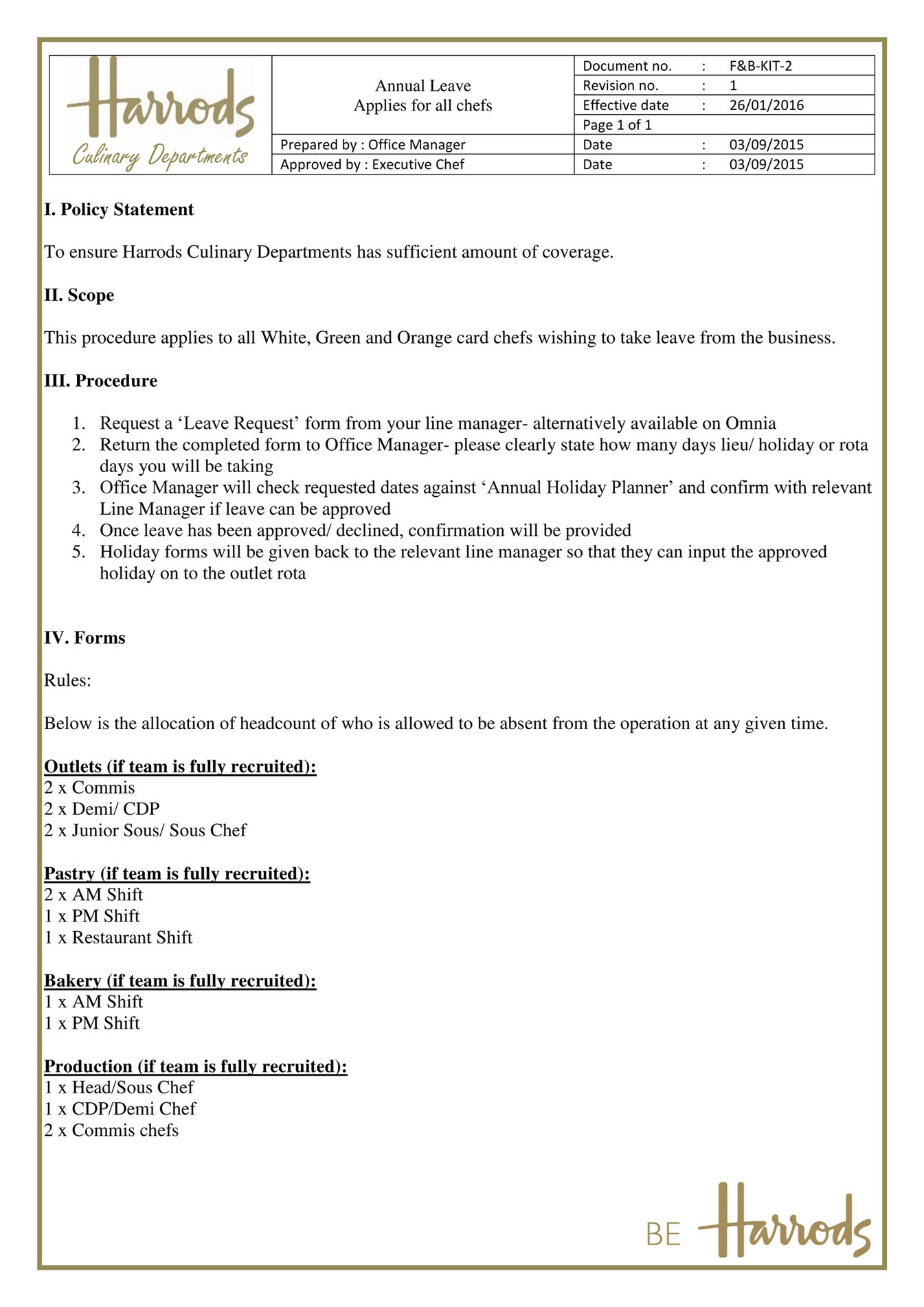 HTA - SOP Annual Leave - Page 1 - Created with Publitas.com
