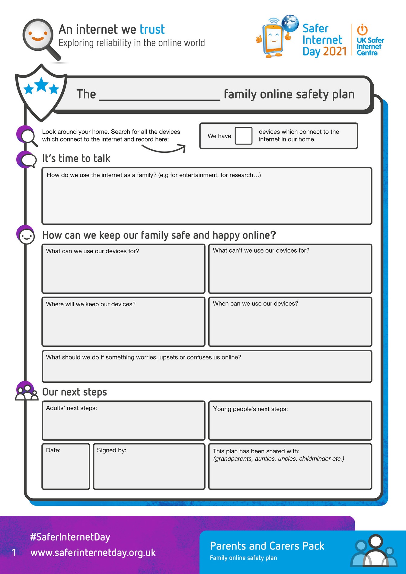 Greenwich Steiner School - Family Online Safety Plan - Page 1 - Created ...