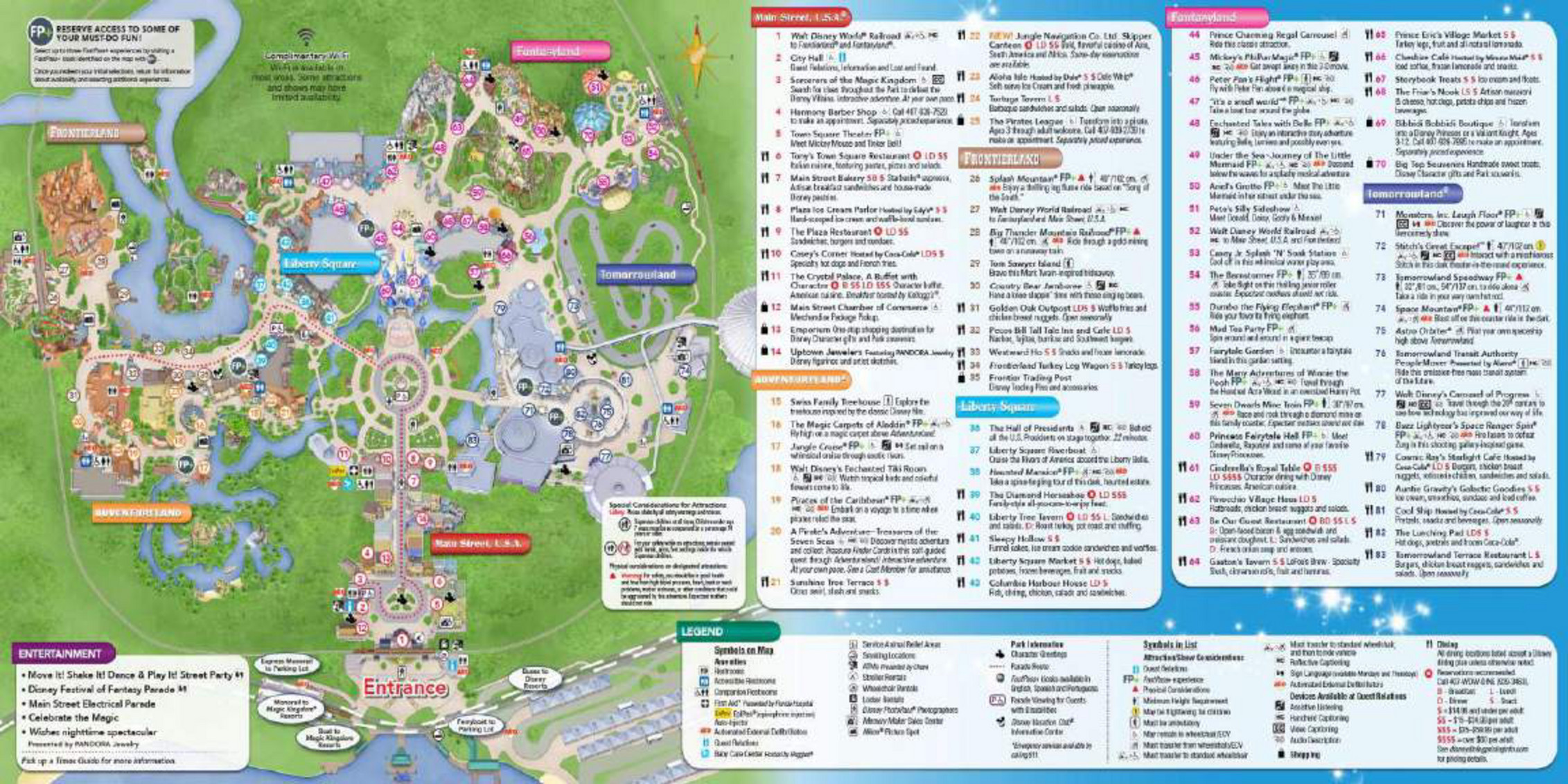 Disney World Main Street Map