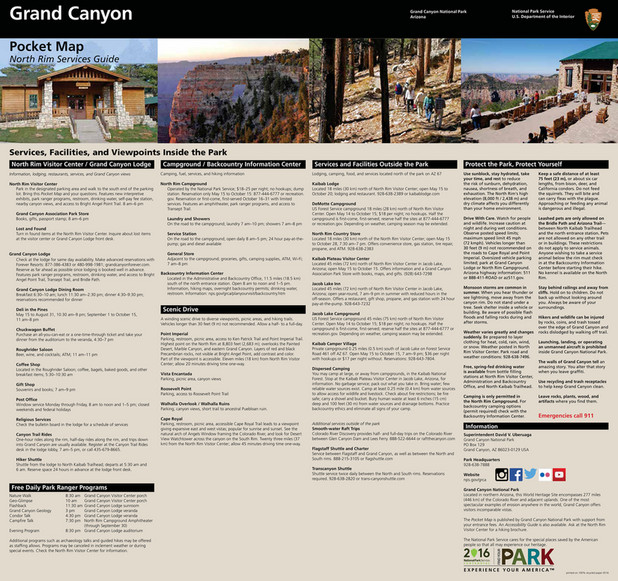 2du - Grand Canyon North Rim Pocket Map - Page 1 - Created with ...