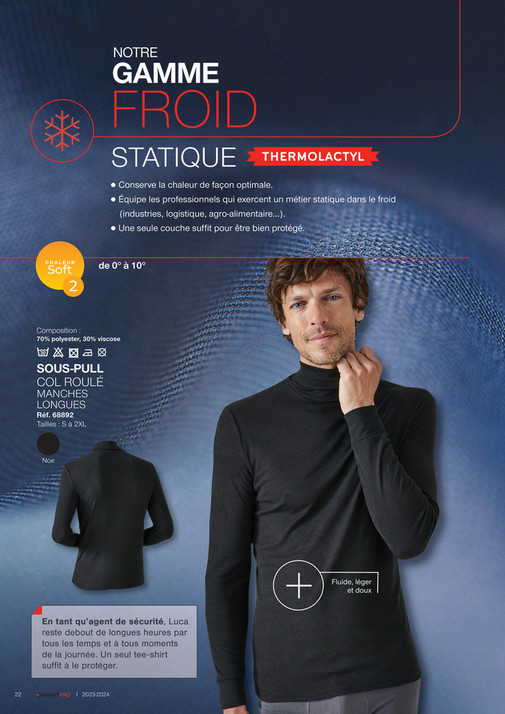 Damart - Catalogue DamartPro 2023-2024 - Page 22-23 - Created with Publitas.com