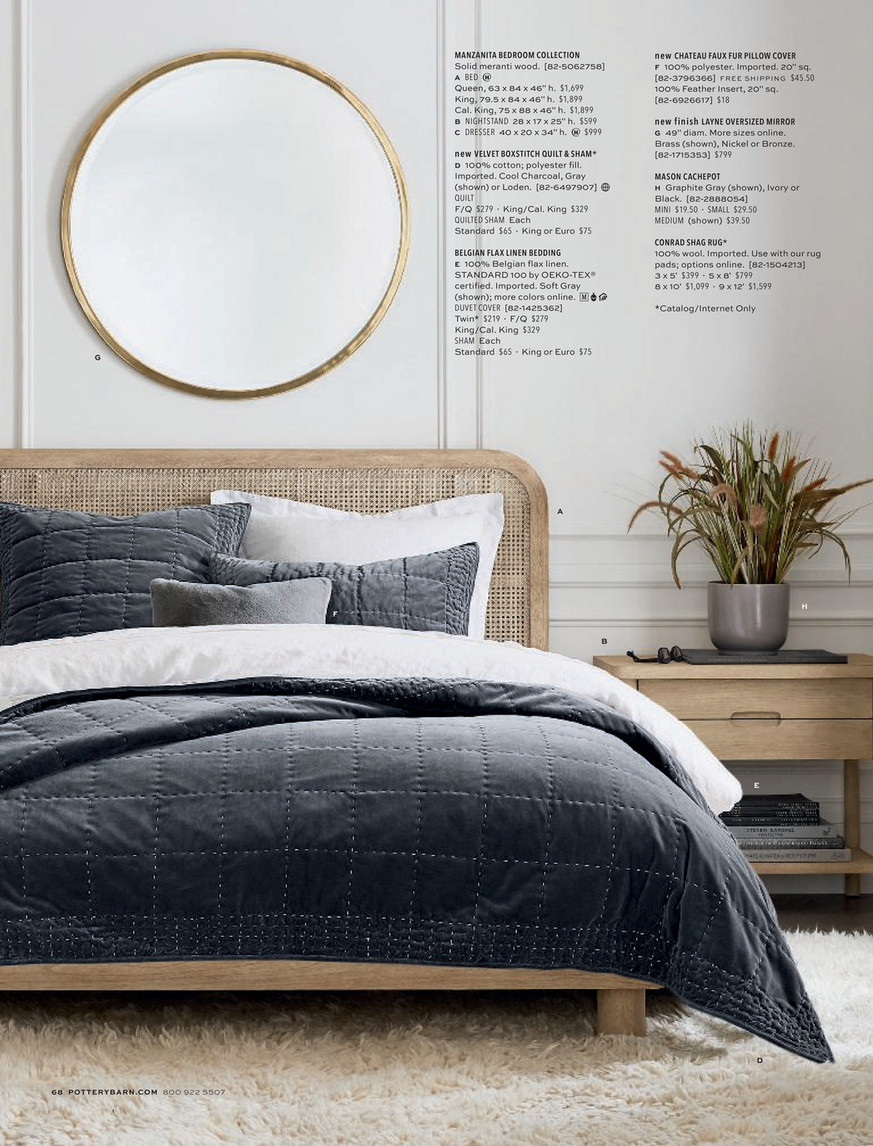 Pottery barn manzanita bed store