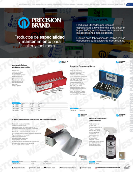 Weston Tools - CATÁLOGO WESTON TOOLS - 2025 - Página 238-239