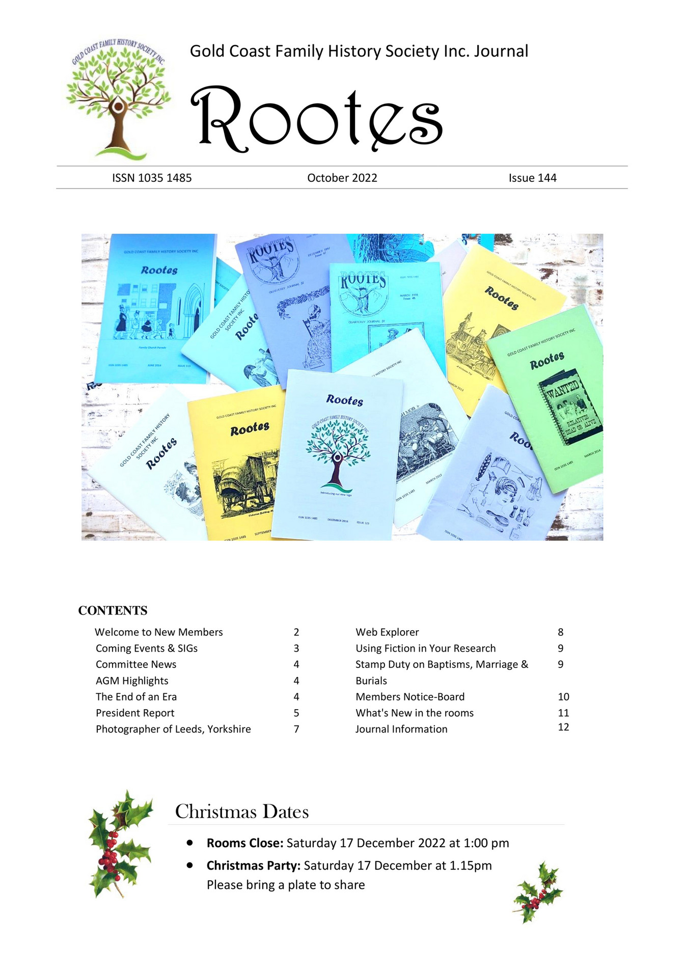 GC Family History Society - Rootes Journal - Oct 2022 (144) - Page 1 ...