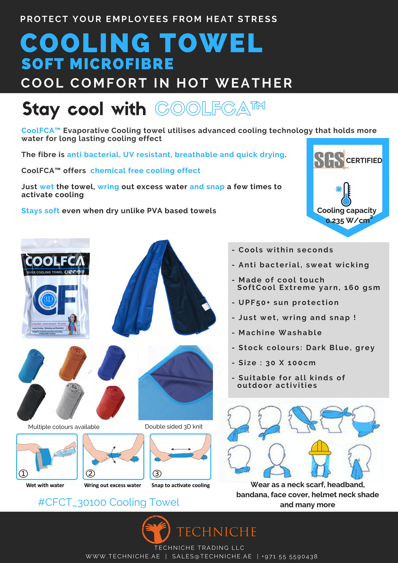 TechNiche Trading LLC - CoolFCA cooling & sun protection products ...