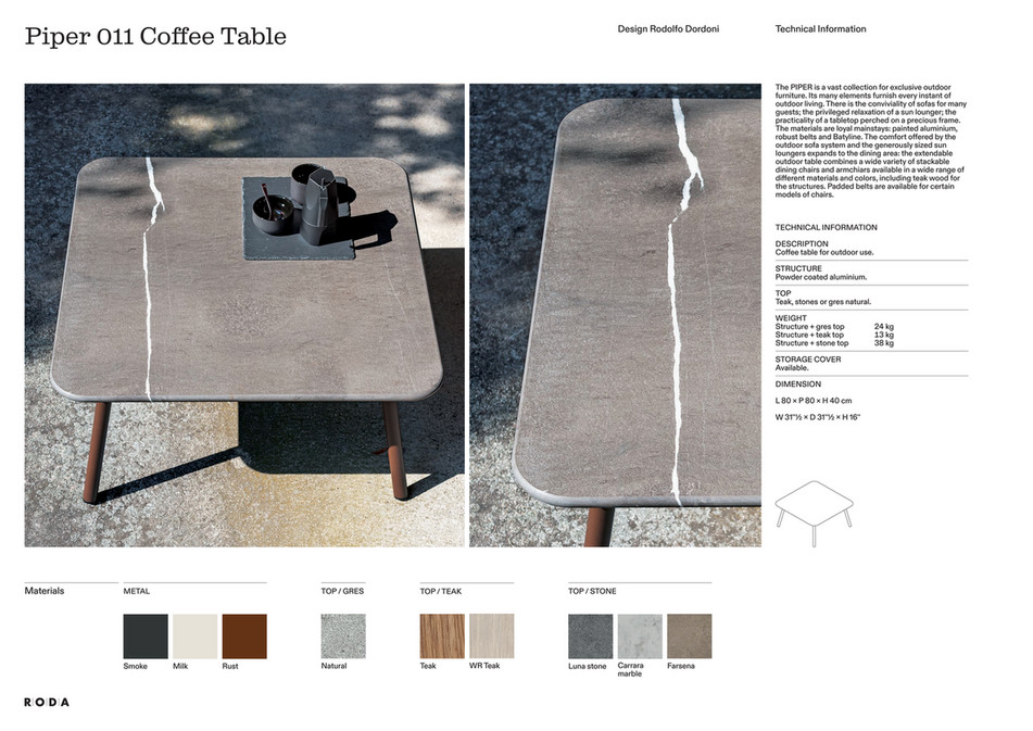 OROA - RODA_PIPER_011_coffee_table_Spec sheet - Page 1 - Created with Publitas.com