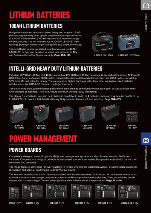 Brown & Watson International - Projecta Product Catalogue - Highlights ...