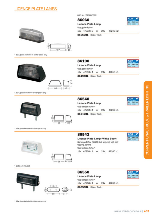 Brown & Watson International - Narva Catalogue 2019/20 - Page 406-407