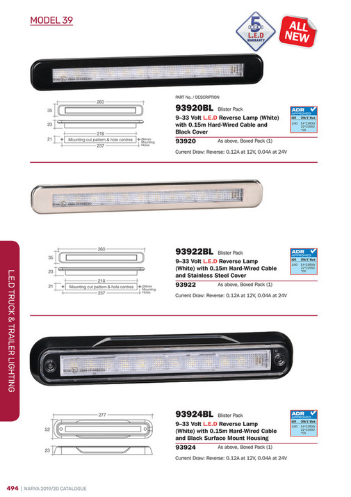 Brown & Watson International - Narva Catalogue 2019/20 - Page 496-497