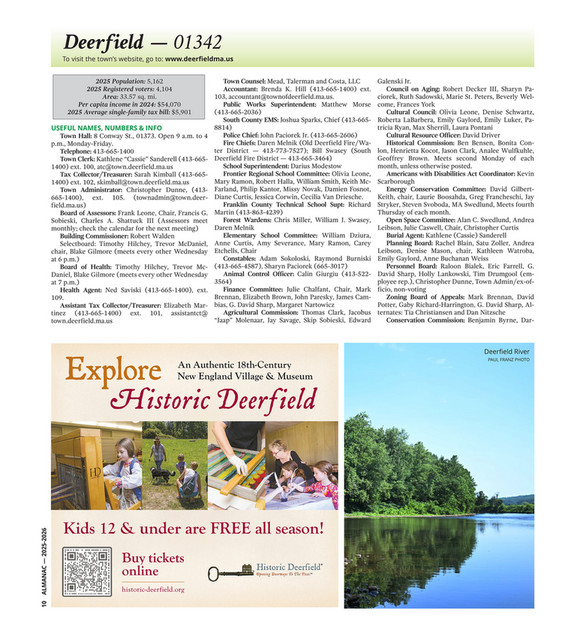 The Recorder - Recorder - Almanac 2025 - Page 10-11