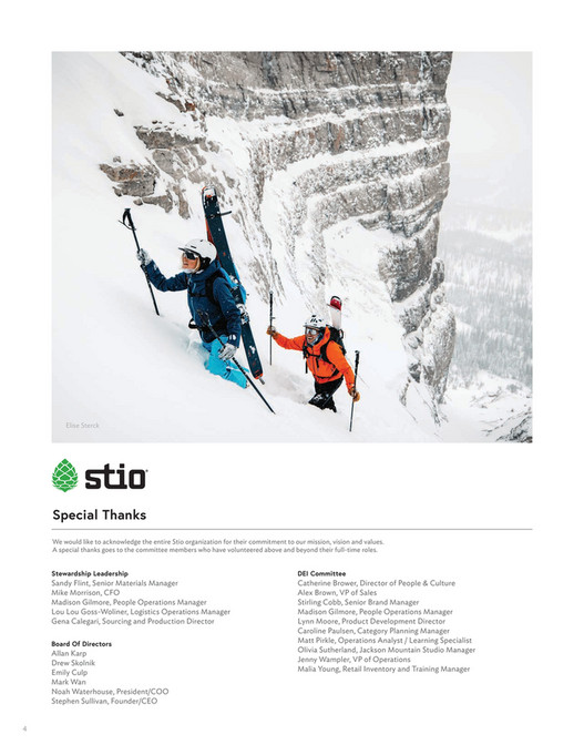 Stio - 2023-StewardshipReport-web - Page 4-5