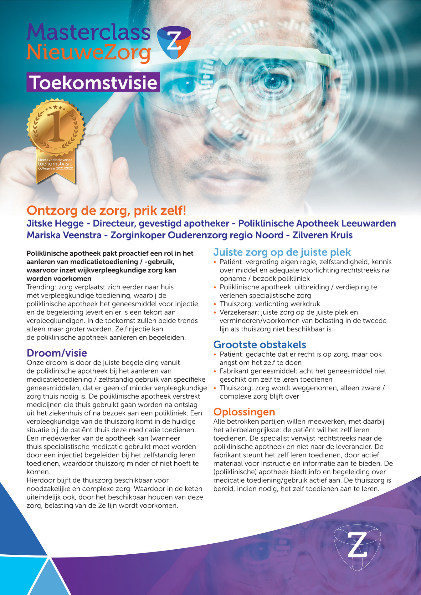 My publications - MCNZ-Toekomstvisie-OntzorgdezorgPrikzelf-MVeenstra ...