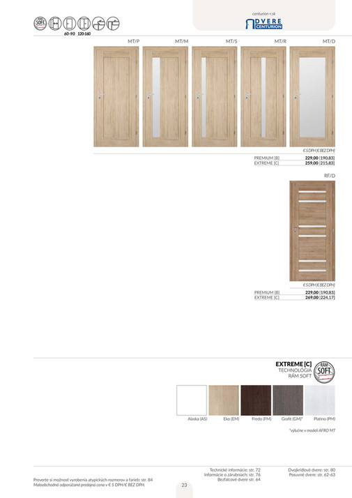 My publications - Dvere Centurion - Katalóg 2023 edícia 1 - Strana 22-23 - Created with Publitas.com
