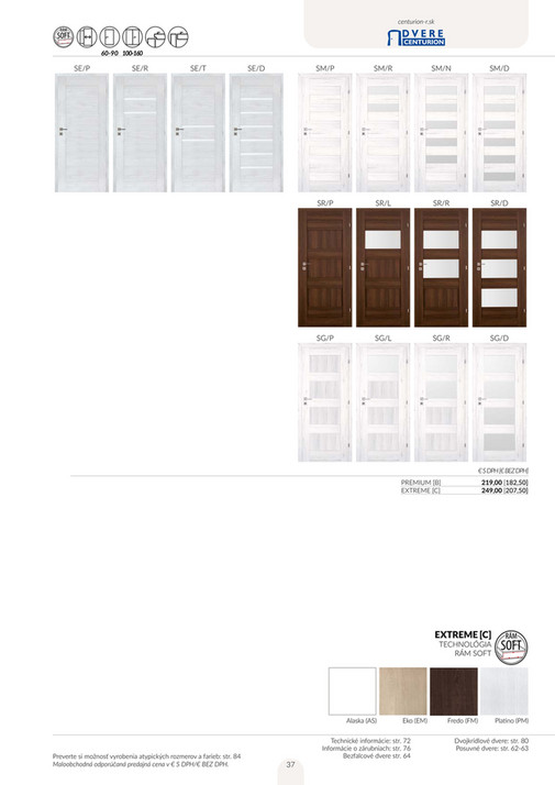 My publications - Dvere Centurion - Katalóg 2023 edícia 1 - Strana 36-37 - Created with Publitas.com