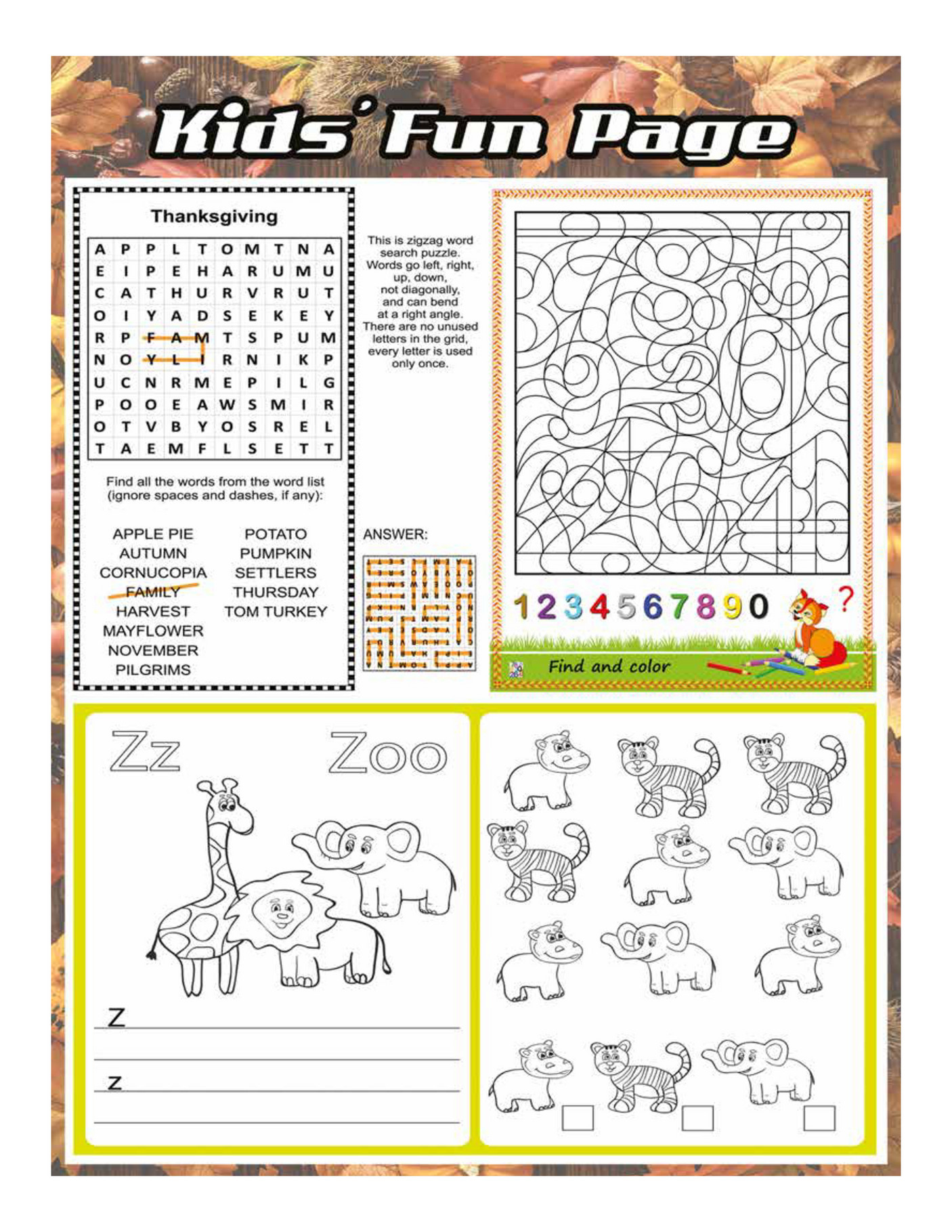 Now Magazines - Kids Fun Page 1 November 2020 - Page 1