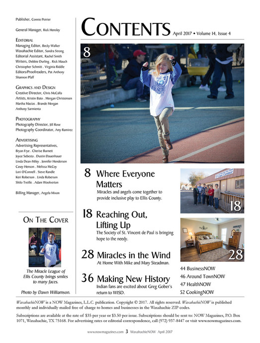 Now Magazines - Waxahachie Now April 2017 - Page 1