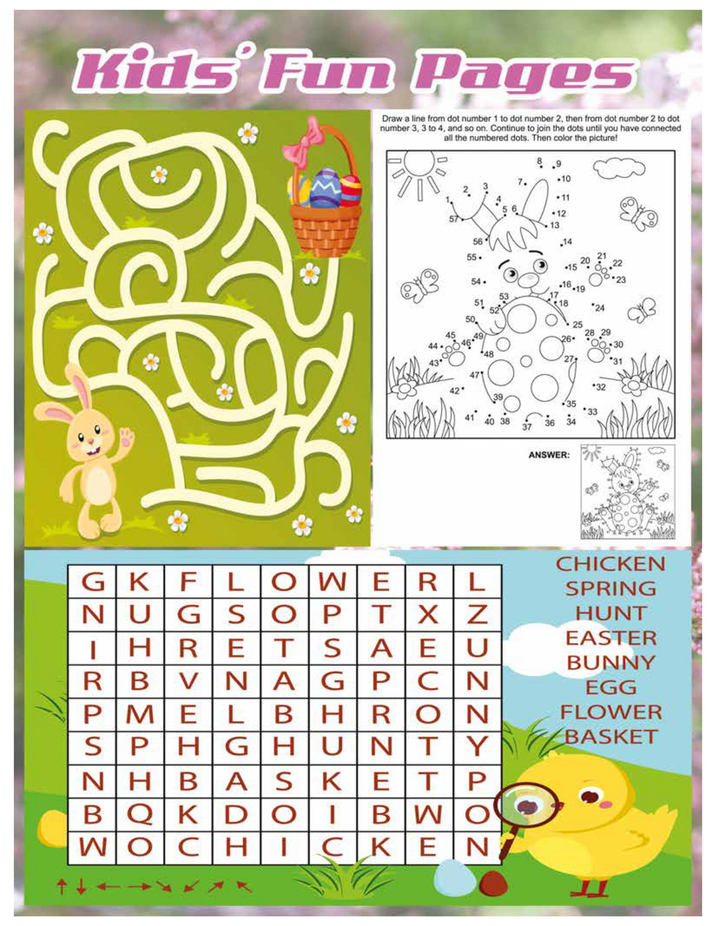 Now Magazines - Kids' Fun Pages April 2019 Page 2 - Page 1