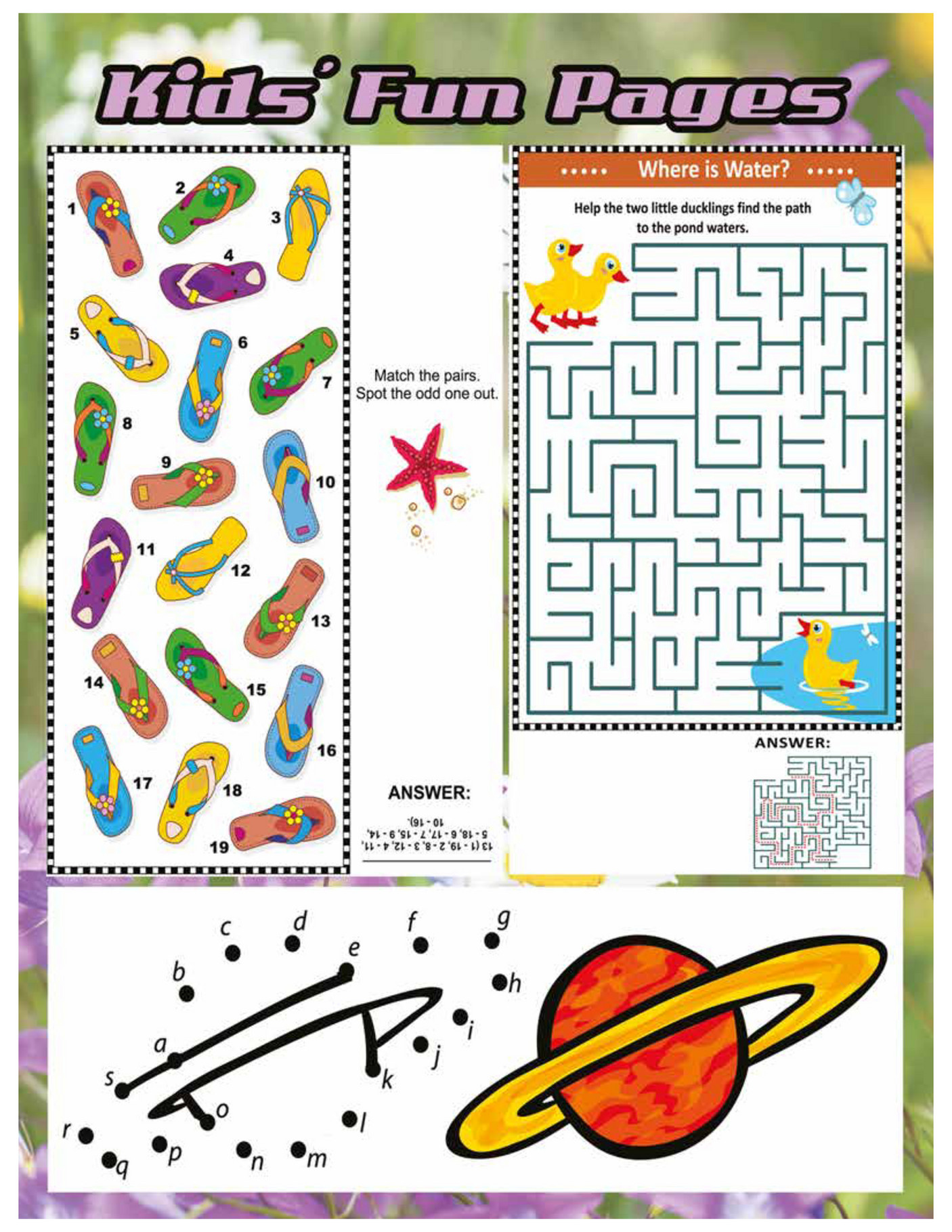 Now Magazines - Kids' Fun Pages June 2019 Page 2 - Page 1