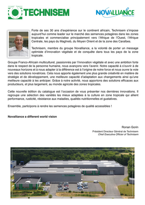 Agrinova - Technisem Seed Catalog - Page 2-3 - Created with Publitas.com